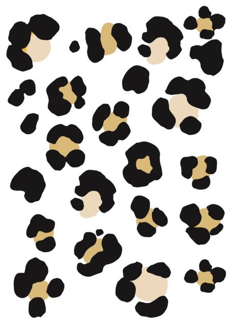 Leopard Print Wall Stickers, Spots Animal Decals, Decals For Bedroom ...