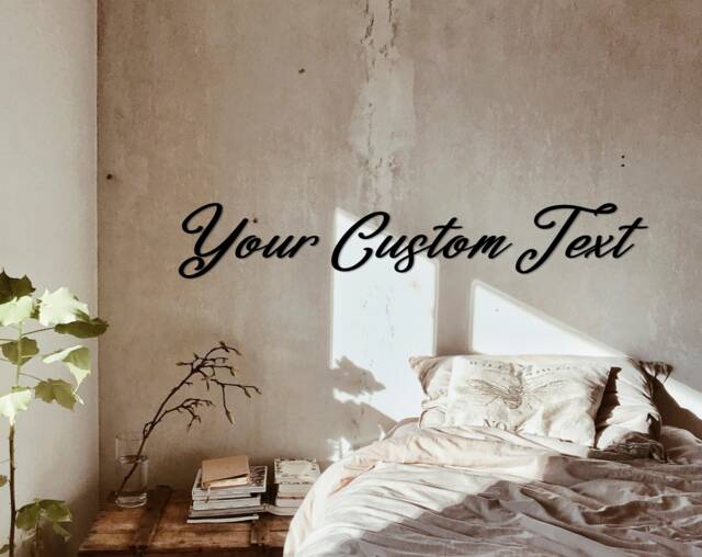 Custom Wood Name Sign - Diy Project For Home Decor Wall Art Large Wall ...