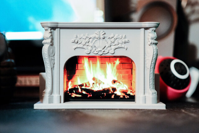 House Warming Gift Mini Desktop Fireplace - Portable Tabletop Fire Pit ...