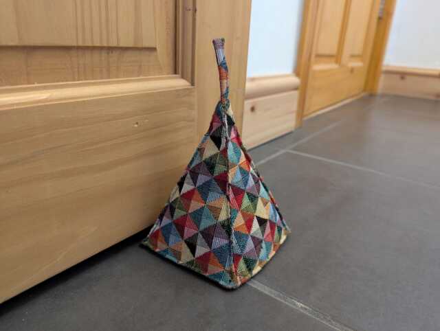 Triangular Heavy Door Stop - Geometric Tapestry by Etsy | ufurnish.com