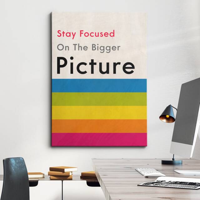 stay Focused On The Bigger Picture Quote Motivational Inspirational ...
