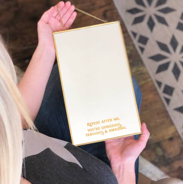 Personalised Hanging Message Mirror by Etsy | ufurnish.com
