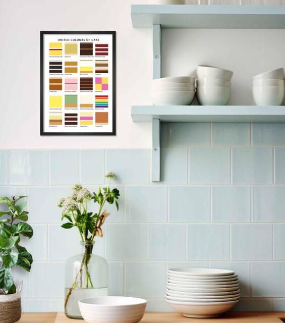 Cake Lover Guide To Classic Cakes Wall Art Print Kitchen Interior Decor ...