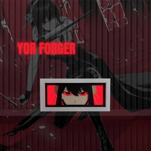 Anime Light - Yor Forger Spy X Family Desk Lamp Rgb Night Manga ...