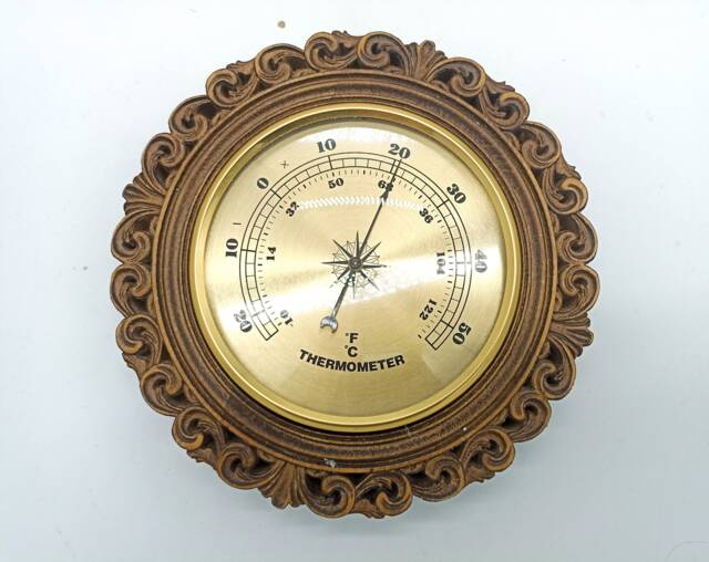 Weather Station Barometer Hygrometer Thermometer, Wooden Wall Decor ...