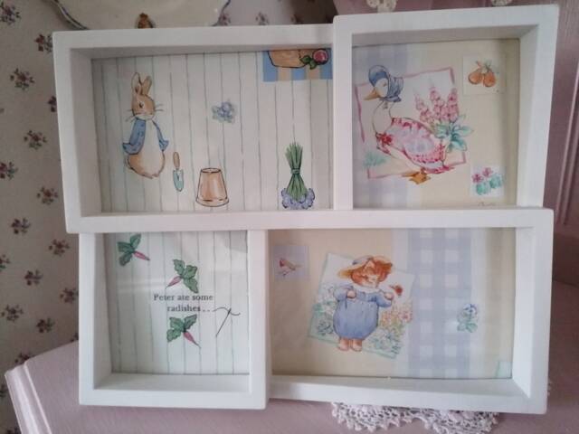 Peter Rabbit Beatrix Potter Picture Frame Freestanding Wall Baby ...