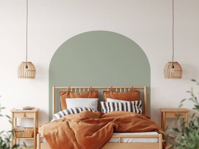 "Large Boho Arch Wall Stencil ""Backdrop' 71" by Etsy | ufurnish.com