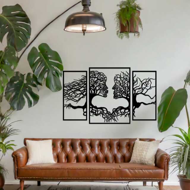 Wooden Celtic Tree Of Life Faces, Wall Hanging Art Decor Or Unique ...