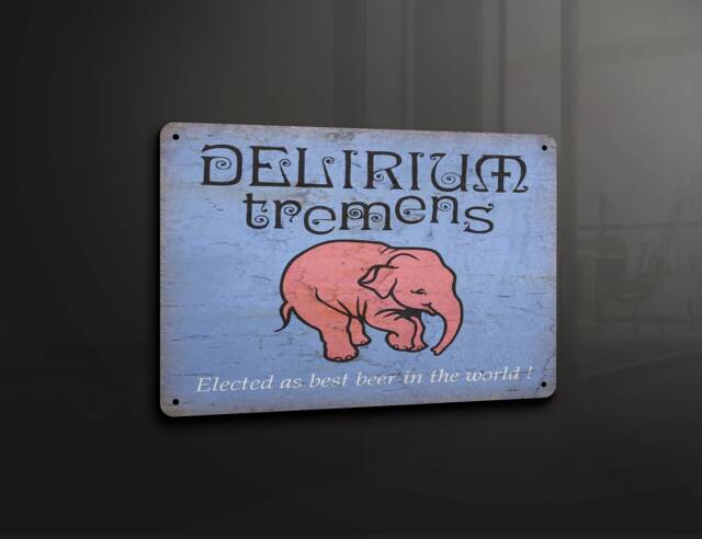 Delirium Tremens - Metal Sign Plaque Wall Art Decor Signage by Etsy ...