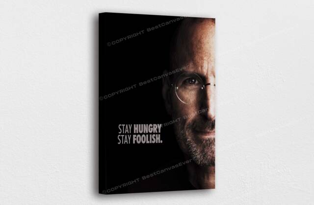 Steve Jobs Art Canvas - Stay Hungry Foolish Poster Canvas/Printed ...