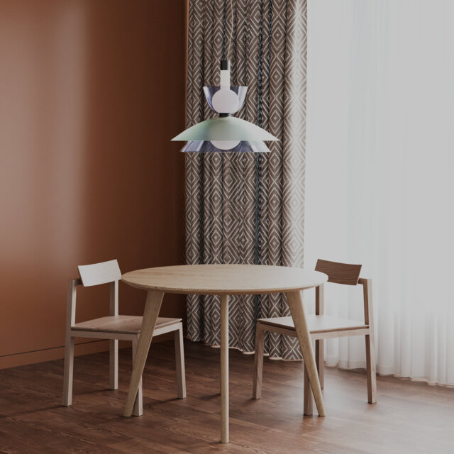 Round Dining Table, Solid Prime Oak, Swiss Edge, Customisable Size ...