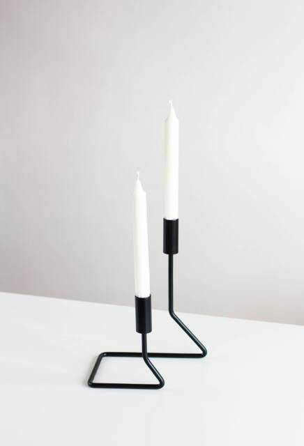Black Candelabra, Black Candlestick Holder, Iron Candle Candlestick, Metal Taper Holder by Etsy ...
