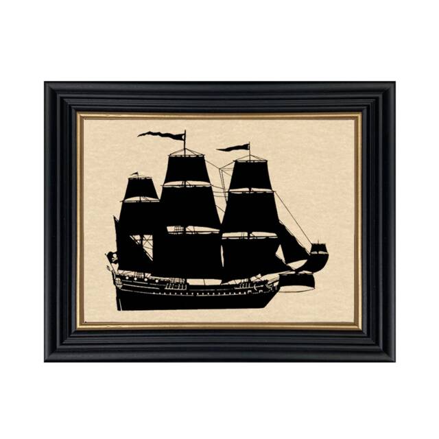 Adventure Galley, Pirate Captain William Kidd's Ship Framed Paper Cut ...