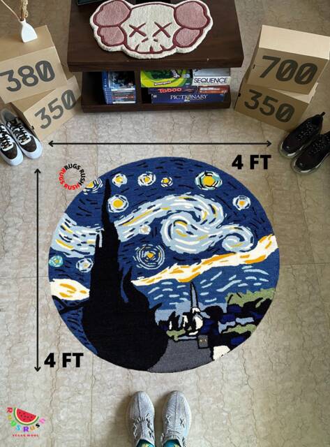 Van Gogh Masterpiece 1 Of , Hype Art Rug Painting Wall Fathers Day Gift ...