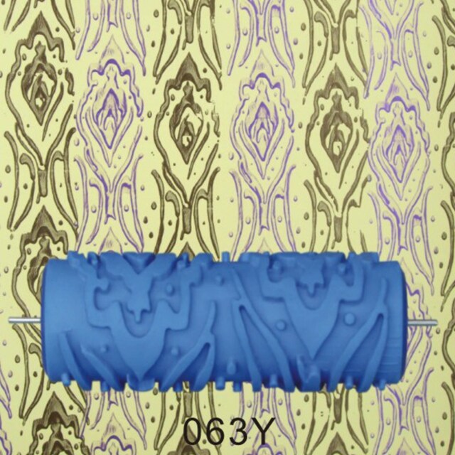 Patterned Paint Roller Embossed Wall Decor, 5-Inch Rubber Roller by ...