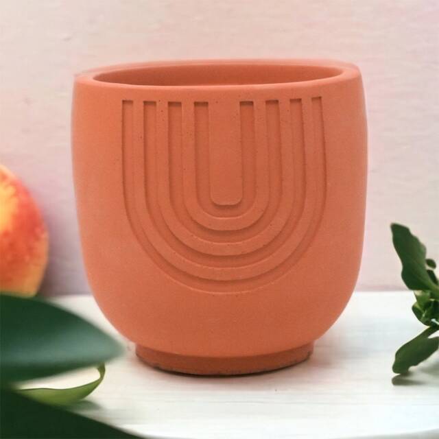 Rainbow Cement Planter/ Plant Pot/ Modern/ Colorful Planters/ Spring D ...