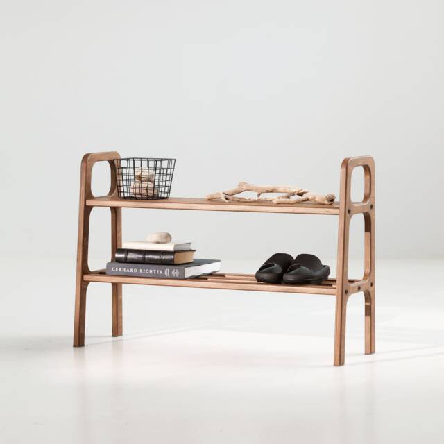 Mid-Century Entryway Bench, Shoe Storage, Teak Shoe Eco Friendly Custom ...