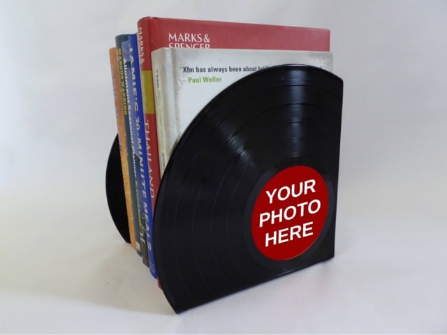 Personalised Trimmed Bookends Made From Vinyl Records by Etsy | ufurnish.com