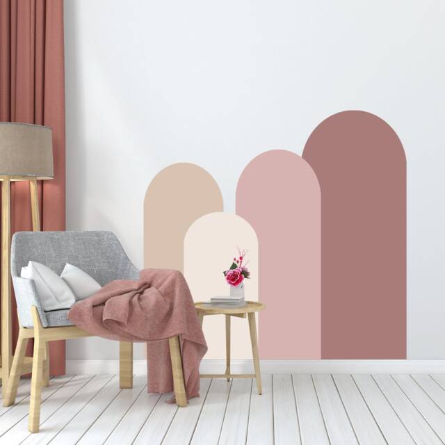 Arch Wall Decals - Geometric Stickers, Boho Nursery Decor, Kids Room ...