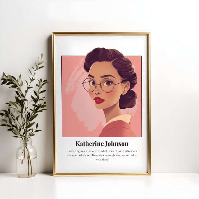 Nasa Katherine Johnson Quote Poster, Women in Stem, Female Empowerment ...