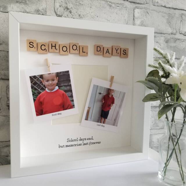 School Days Photo Frame With Wooden Scrabble Tiles by Etsy | ufurnish.com