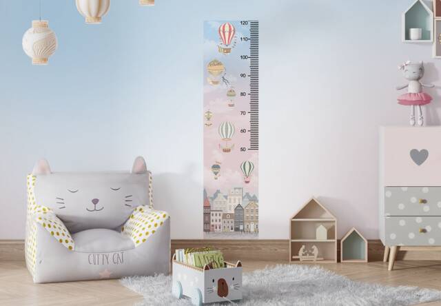Balloons Height Chart Wall Sticker. Height Chart Wall Sticker Kid's ...