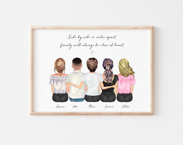 Personalised Family Print , Home Gift, Family Prints, Personalised ...