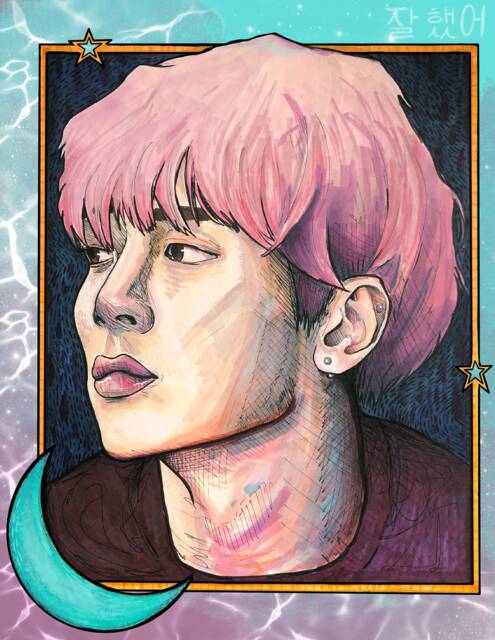 Shinee Jonghyun Art Print Copic Pen Artwork Fanart Kpop by Etsy ...