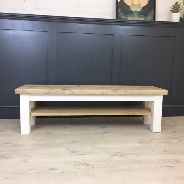 Low Rustic Pine Wood Tv Unit. Solid Rustic Wood. Made To Any Size. Long ...