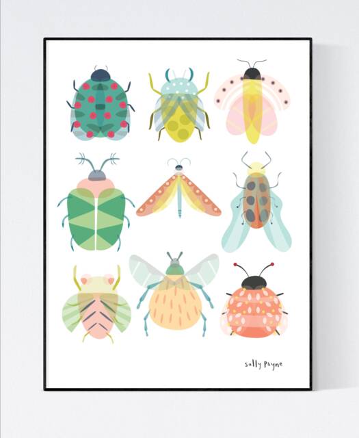 Bug Wall Art - Wall Children's Prints Illustration by Etsy | ufurnish.com