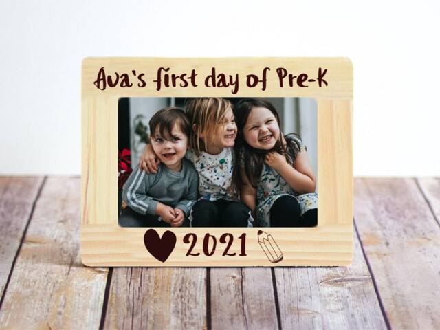 First Day Of School Frame - Pre-K Frame Back To Frames Picture Props ...