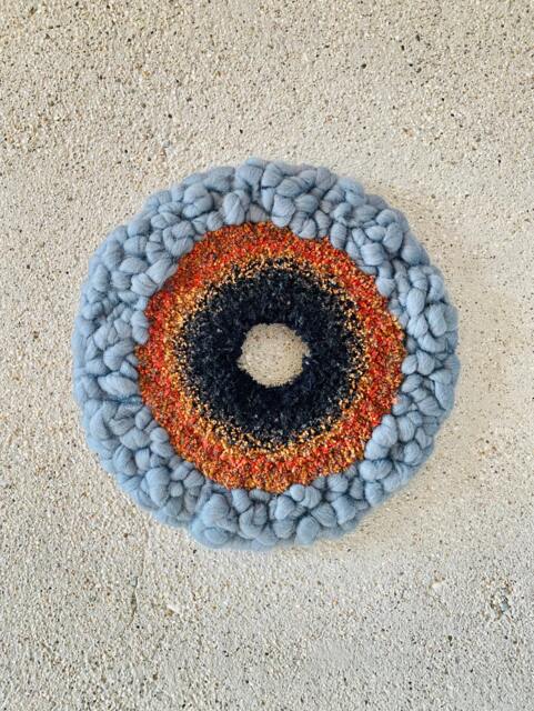 Round Weaving - Circular Tapestry Circle Macrame Wall Hanging Fiber Art ...