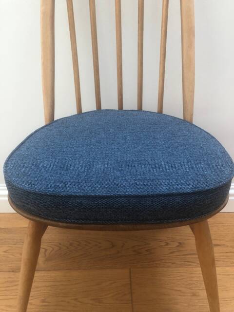 Myhome New Seat Pad(S For Ercol Dining Chairs With Straps & Press Studs ...