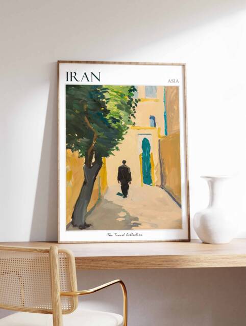 Iran Travel Poster Middle Eastern Art Print by Etsy | uFurnish.com