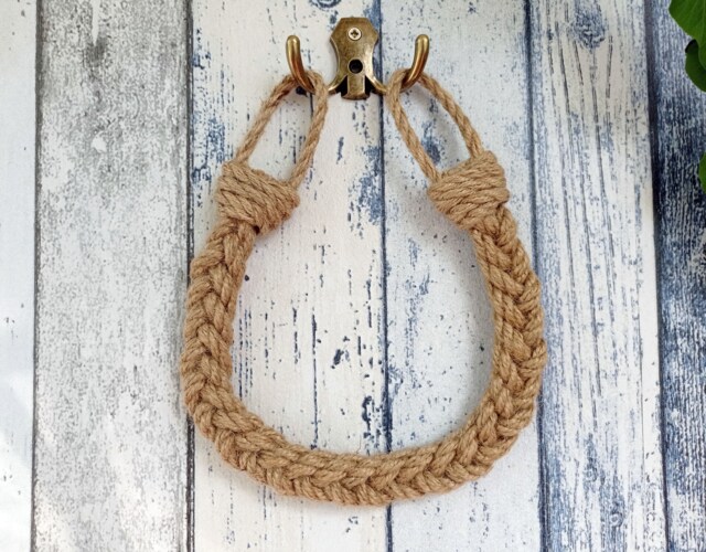 Toilet Paper Holder, Braided From Four Ropes Toilet Roll Holder, Jute ...