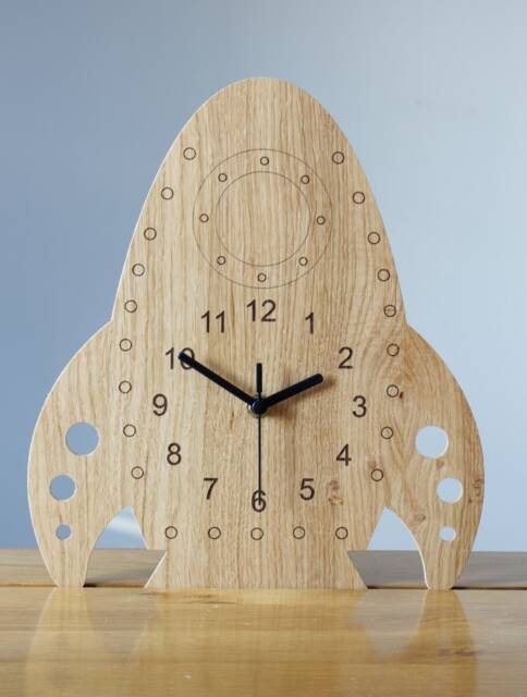 Childrens Wooden Rocket Wall Clock by Etsy | ufurnish.com