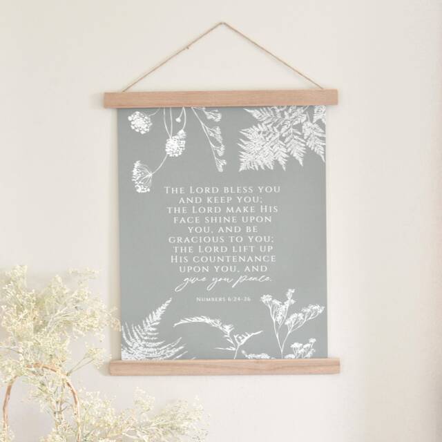 The Lord Bless You & Keep Scripture Canvas, Kari Jobe Song Lyric ...