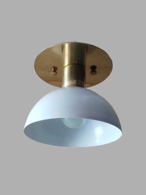 Mid Century Raw Brass Ceiling Light, Flush Mount Moden Vanity Kitchen ...