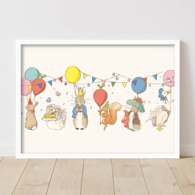 Official Peter Rabbit Print - Party Celebration Wall Art by Etsy ...