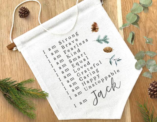 Personalised Pennant Flag, Boho Nursery, Bedroom Decor, Linen Banner ...