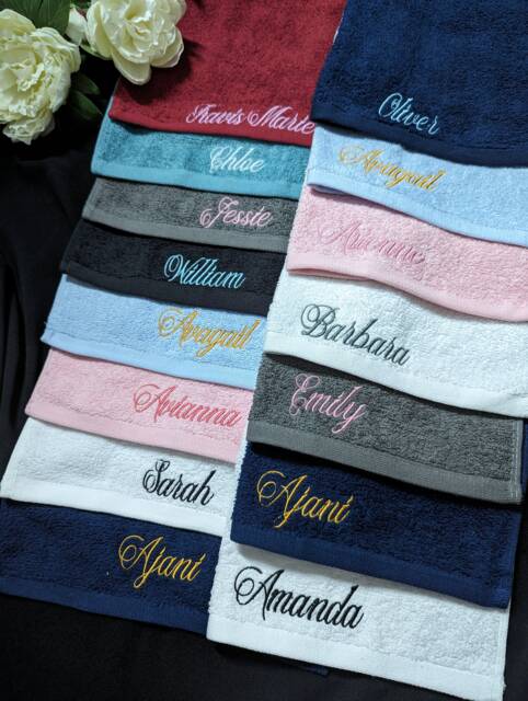 Personalised Face Cloth/Luxury Towel With Name Custom Nick Wedding Role ...