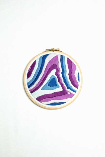 Hand Embroidered Pen Y Fan Topography Map Welsh Mountain Art by Etsy ...