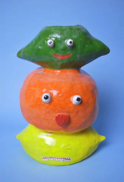Made To Order Handmade Customizable Face Ceramic Stacked Citrus Vase ...