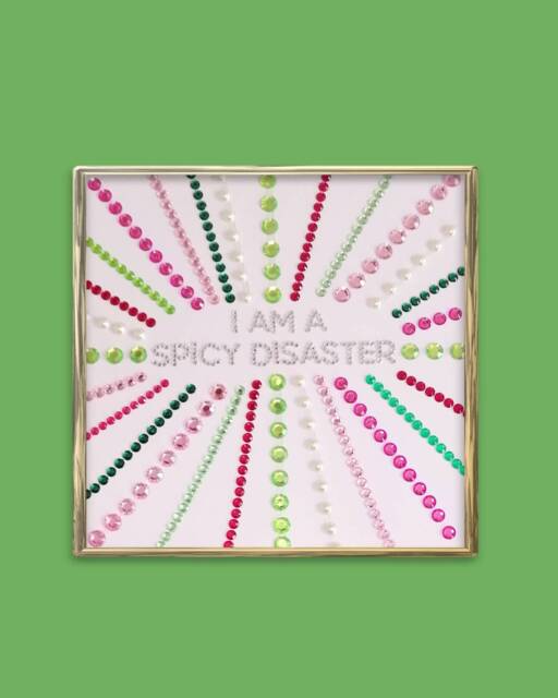 Spicy Disaster Bedazzled Print, Wall Art Decor, Wall Print, Maximalism ...