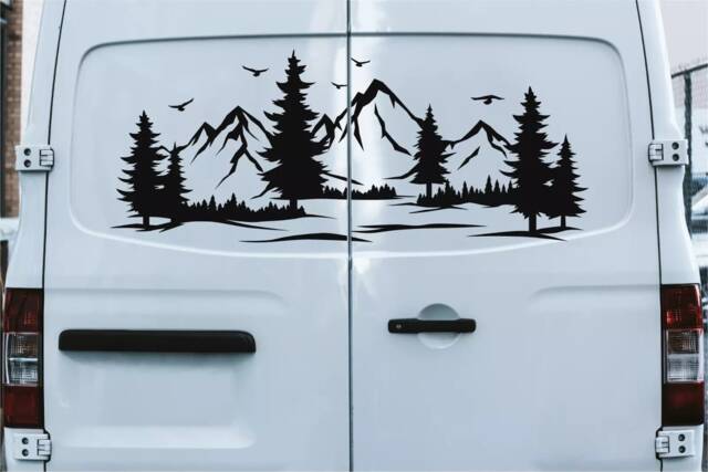Mountain Scenary Car Bonnet Side Sticker Vinyl Graphic Off Road ...
