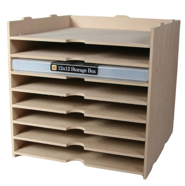 Storage Unit 8 Shelf For 12x12 Plastic Containers Stackable, Fits ...