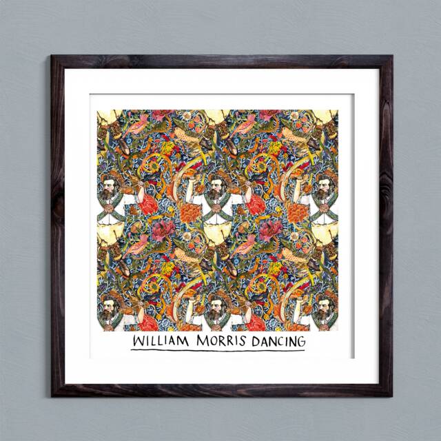 William Morris Dancing - Prints Wall Art Strawberry Thief Funny Pun ...