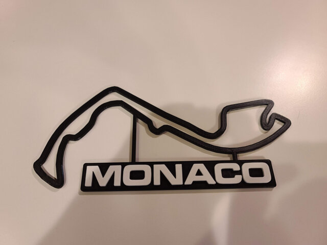 Monaco Track Map With Nameplate Wall Art by Etsy | ufurnish.com