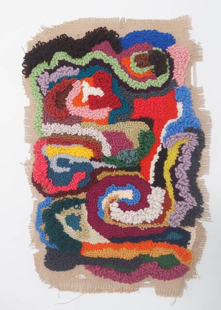 Whirlpool Punch Needle Wall Hanging, Wall Decor, Punch Modern Art ...