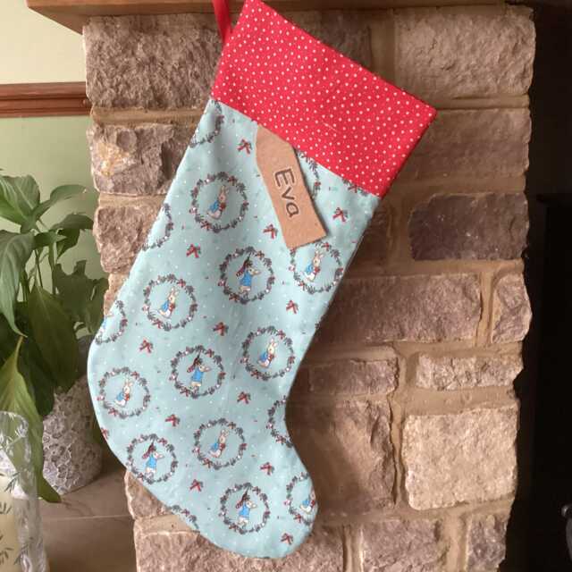 Personalised Christmas Stocking - Peter Rabbit/ Tatty Teddy Selection ...
